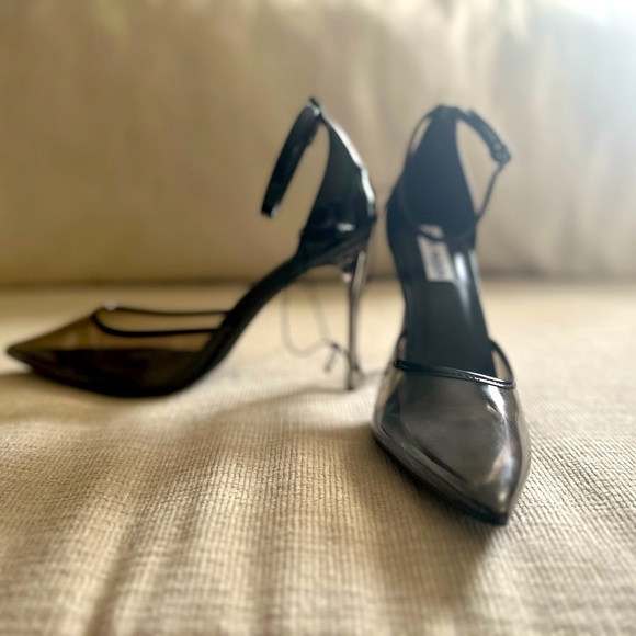Steve Madden | Shoes | Steve Madden Black Opal Translucent Heels | Poshmark